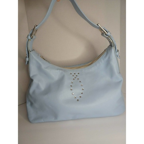 Lanzetti | Bags | Lanzetti Light Blue Leather Bag | Poshmark